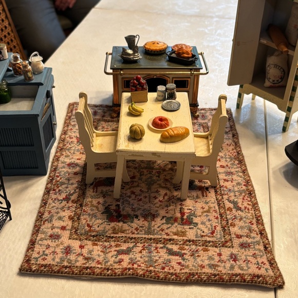 Toys | Miniature Kitchen Set With Dining Table | Poshmark